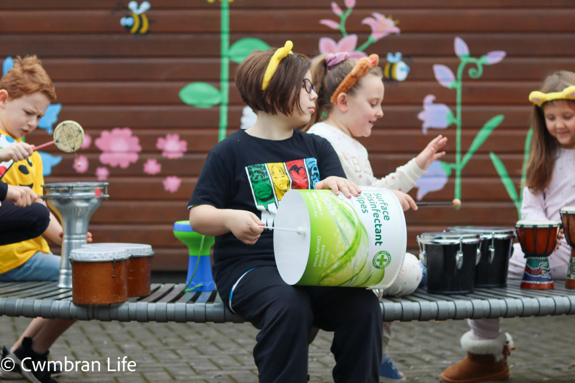 Photos: Pupils at Cwmbran school complete six-hour drumathon for ...