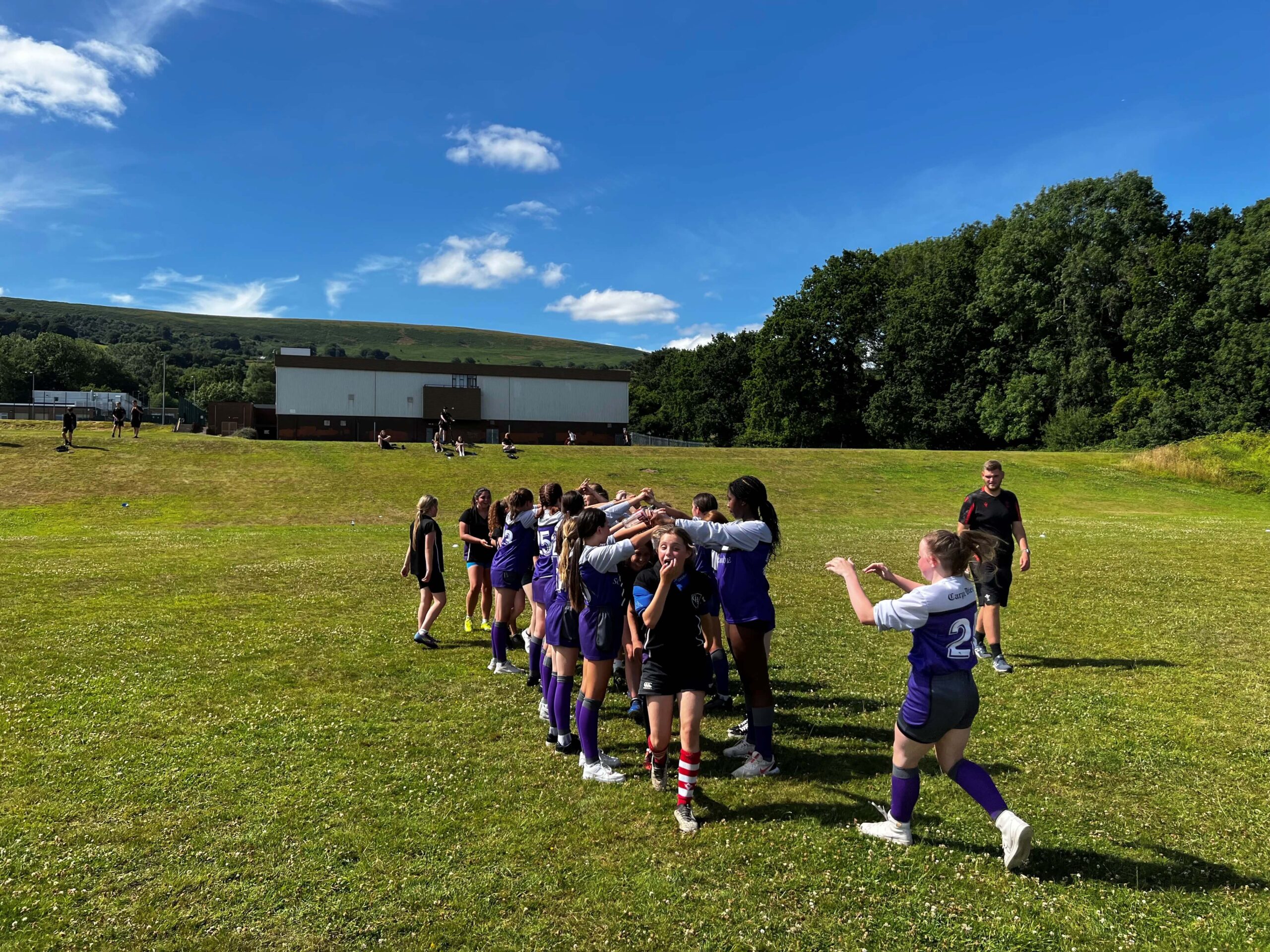 Meet Cwmbran High School's first girls' rugby team