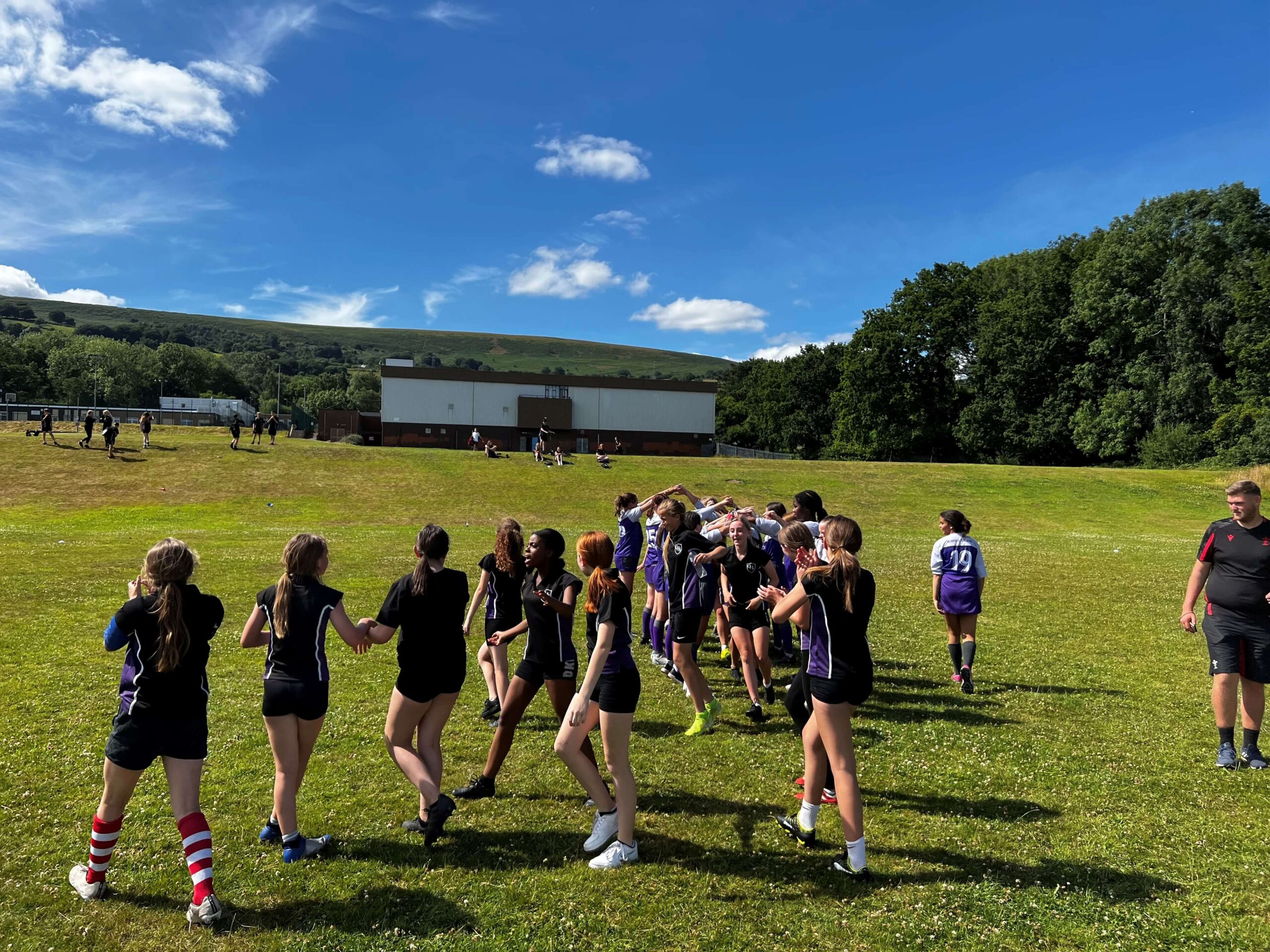 Meet Cwmbran High School's first girls' rugby team