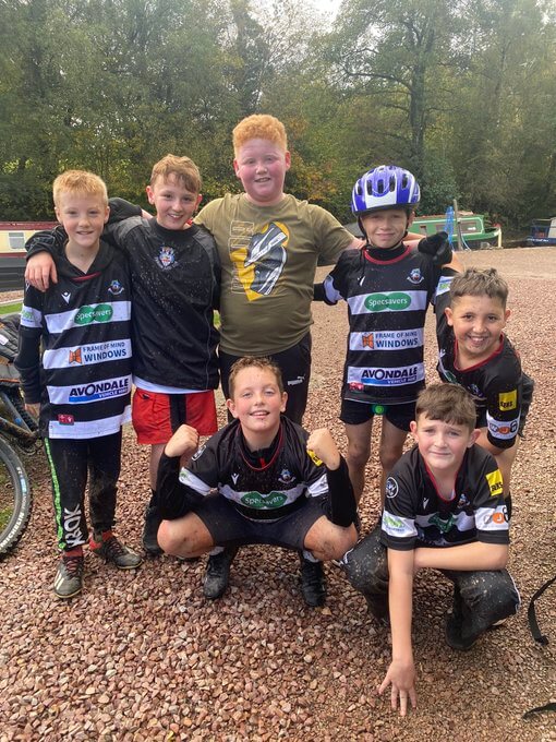 Cwmbran RFC under 12s cycle 20 miles to raise money for new kit