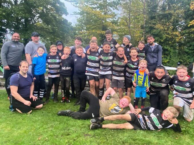 Cwmbran RFC under 12s cycle 20 miles to raise money for new kit