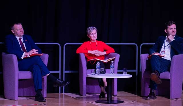 Coleg Gwent students quiz politicians for UK Parliament Week