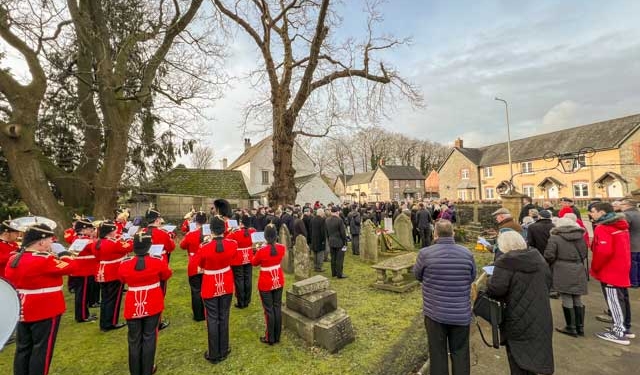 The memorial service for John Fielding who was awarded the Victoria Cross
